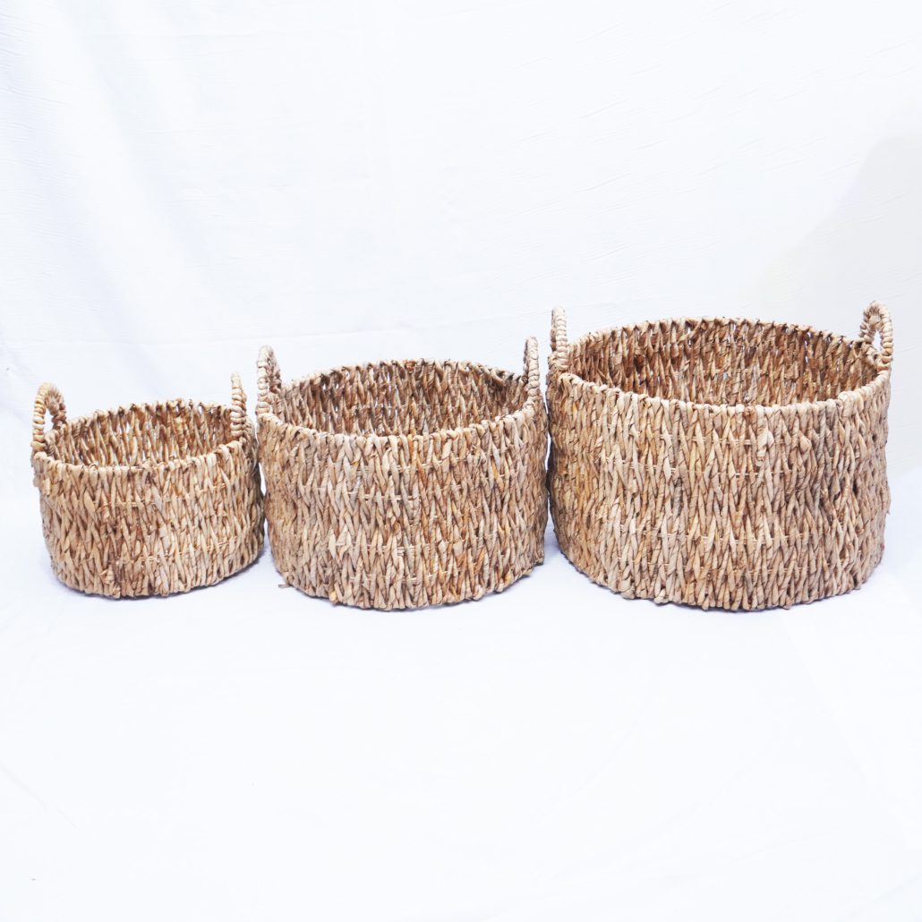 Basket Set Of 3 Type 5 - KRAFTINC. | Indonesian Handcraft