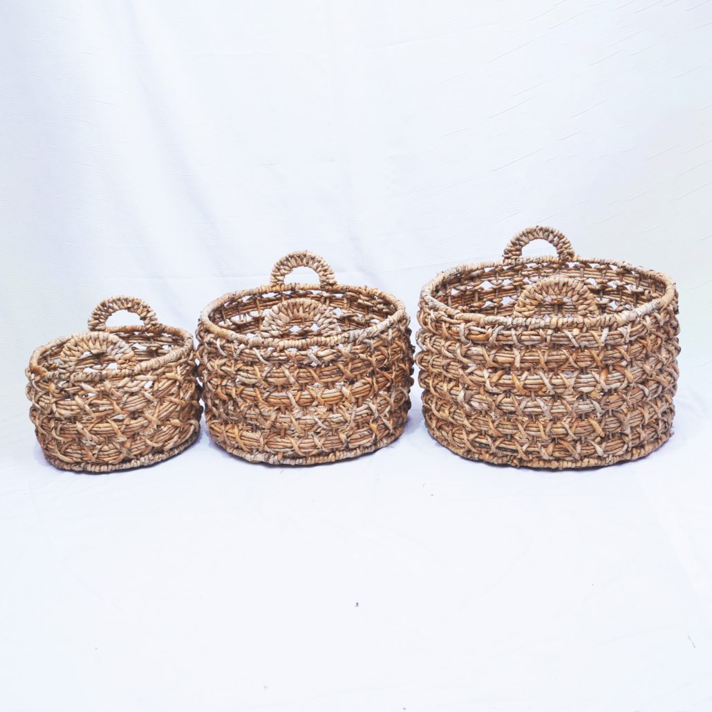 Basket Set Of 3 Type 7 - KRAFTINC. | Indonesian Handcraft